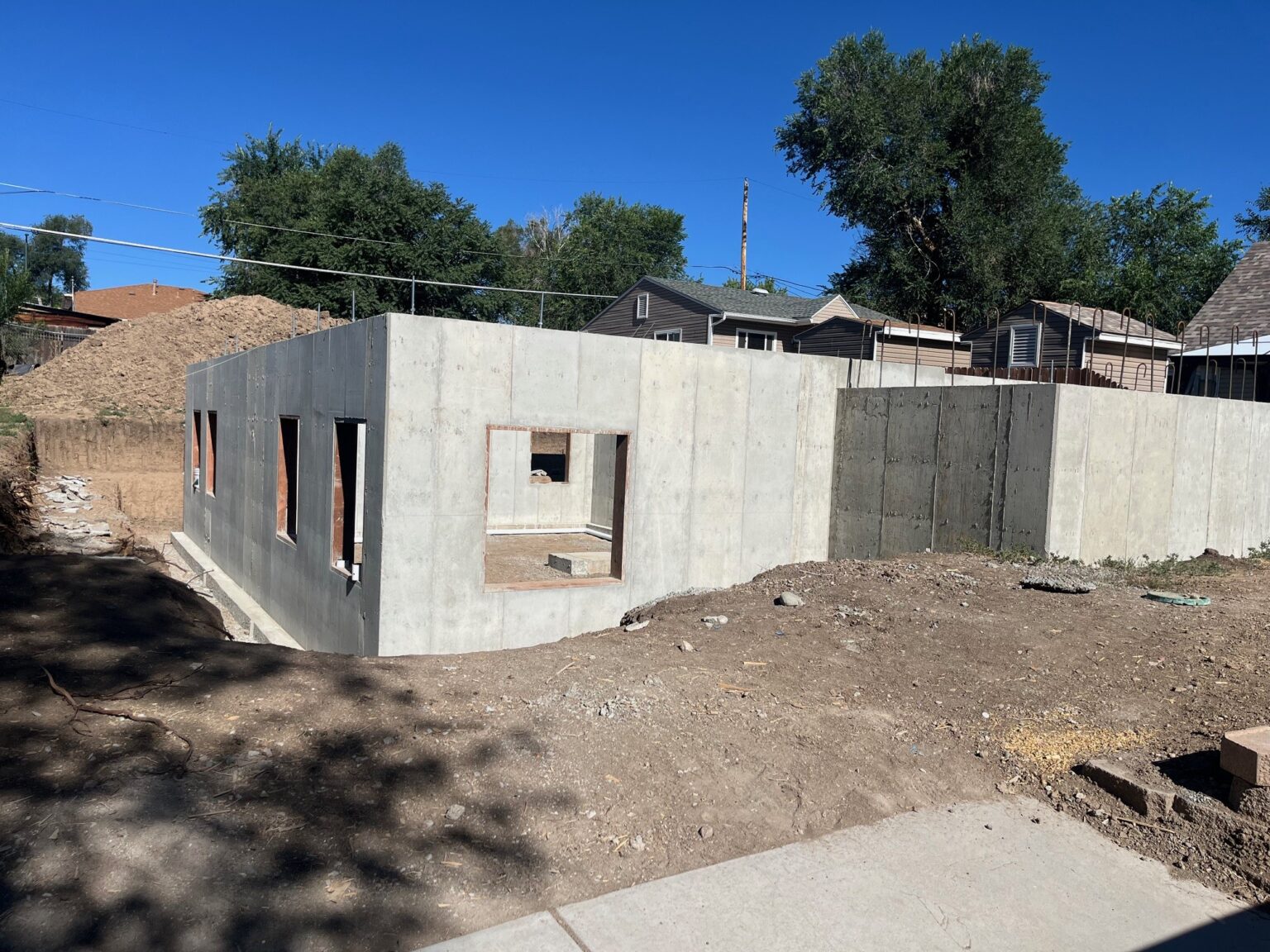 New home and ADU under construction | South Denver - ArcWest Architects